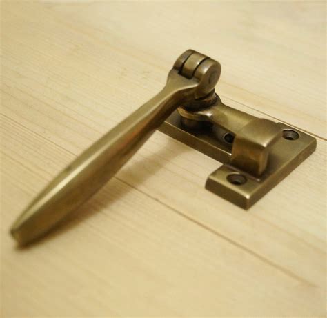 Antique Vintage Solid Brass Latch Catch Lock Handle Safe Gate Door Etsy