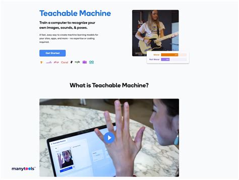 teachable machine and 91 ai developer tools sites like teachablemachine