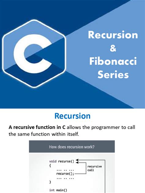Recursion And Fibonacci Series Pdf Applied Mathematics Software