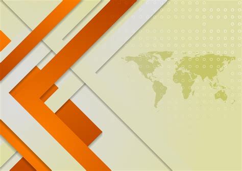 Premium Vector Geometric Technology Background With World Map