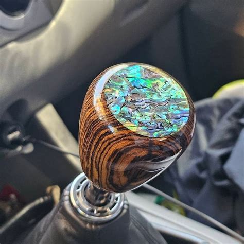 Custom Handmade Stick Shift Knob Solid Bocote Iron Wood Knob Custom