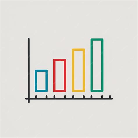 Vertical Bar Chart With Five Bars Of Different Heights Premium Ai