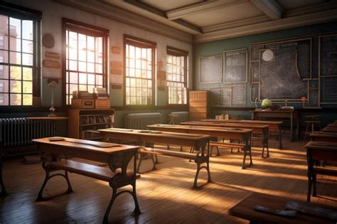 premium ai image class room