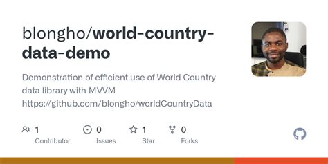 Github Blonghoworld Country Data Demo Demonstration Of Efficient Use Of World Country Data