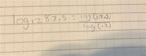High Quality Solution Log12⁡87 5 Log 87 5 Log 12