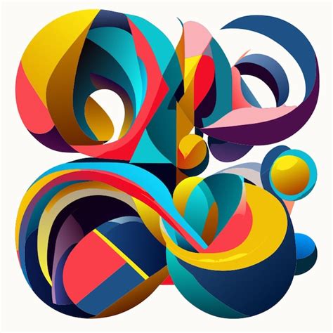 Abstract Shape In Cartoon Style Set Of Realistic Elements For Design Of