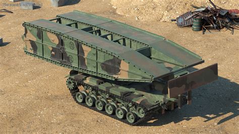 3d Avlb M60a1 Armored Vehicle Launched Bridge Rigged Model Turbosquid
