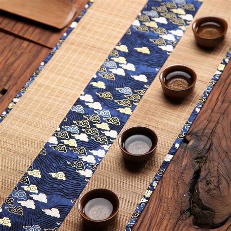 Pk0k Wholesale Tea Mat Bamboo Mat Tea Flag Chinese Tea Plate Mat Tea