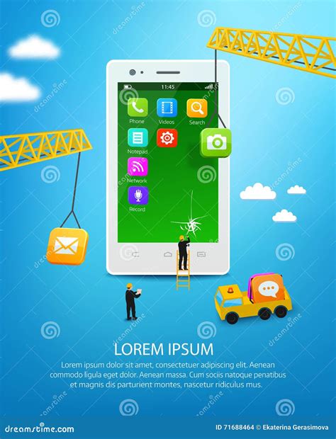 Construction Mobile Phone Smartphone User Interface Engineering And