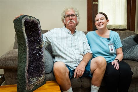 Healthcare Rocks Patient Donates Rare Amethyst Geode Chcsek
