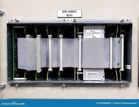 Protection Relay Configuration And Testing Stock Image 254100145