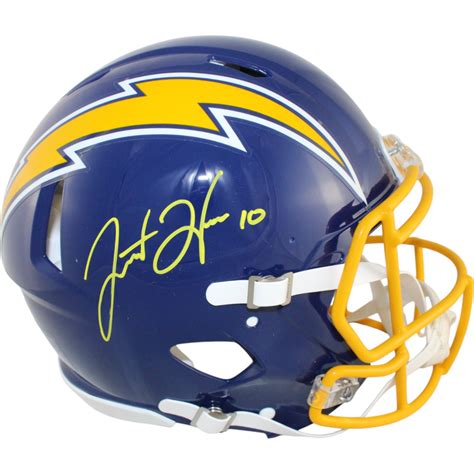 Justin Herbert Autographed Los Angeles Chargers Authentic Helmet