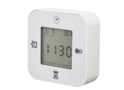 Buy Ikea Klockis Clock Thermometer Alarm Timer White Onepoint