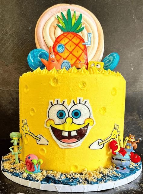 Spongebob Squarepants Birthday Cake Ideas Images Pictures