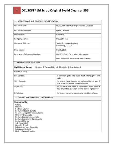 Ocusoft Lid Scrub Eyelid Cleanser For Max Eye Comfort