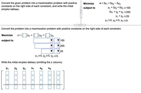 Solved Minimize Convert The Given Problem Into A Chegg