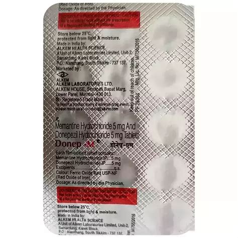 Donep M Tablet 15 Uses Price Dosage Side Effects Substitute Buy Online