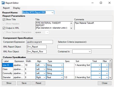 Standard Xml Reports