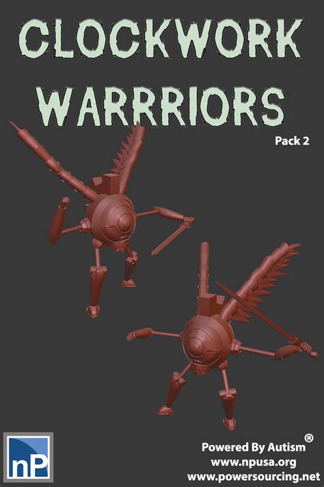 Modrons Clockwork Warriors Group 2 Nonpareil Drivethrurpg