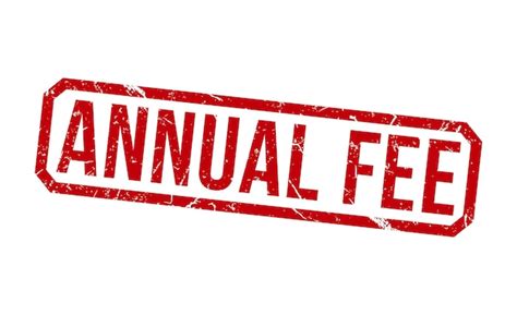 Premium Vector Annual Fee Rubber Stamp Vector Illustration On White