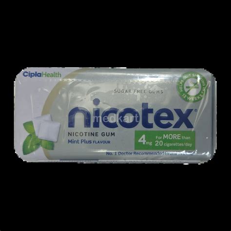Nicotex 4mg Tablet 29s Price Uses Side Effects And Substitutes Medkart