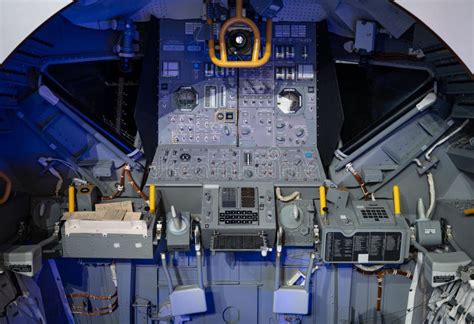 An Interior Shot Of An Old Rocket Ship Cockpit Editorial Image Image