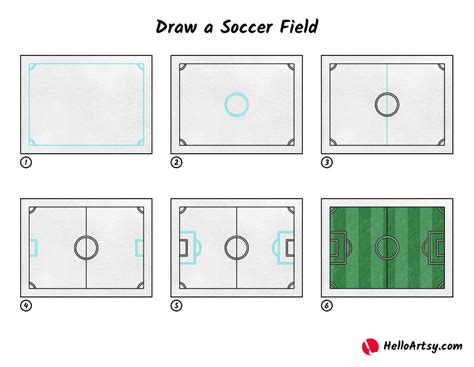Draw A Soccer Field Helloartsy