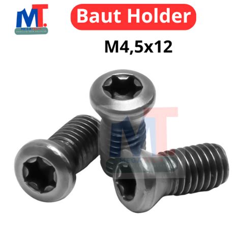 Jual Baut Holder Bubut M4 5x12 Screw Bintang Baut Insert Bubut Milling Shopee Indonesia
