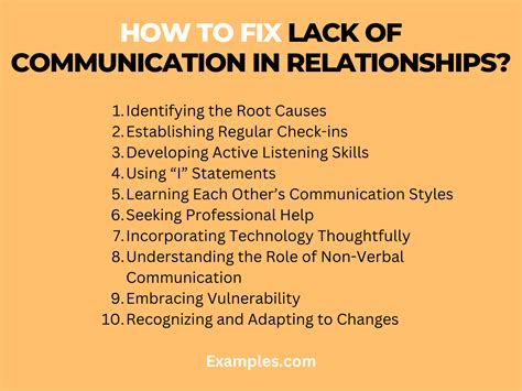 How To Fix Lack Of Communication In Relationships 9 Examples Tips