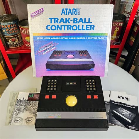 Collectible Atari 5200 Super System 4 Port Console W Trak Ball