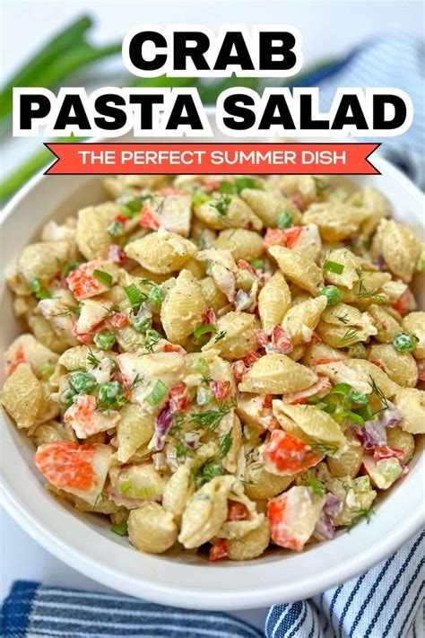 Best Creamy Crab Pasta Salad Recipe A Summer Favorite Finding Time