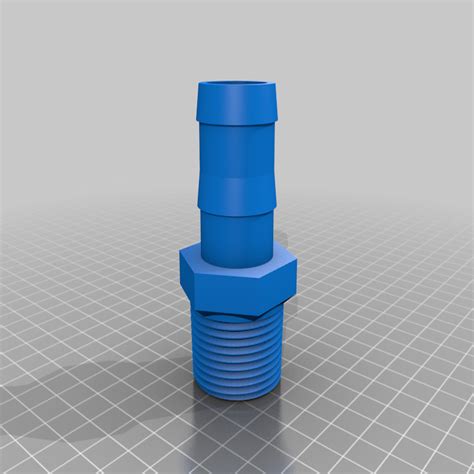 ♂️ 1 Male Npt To 1 Poly Pipe Hose Barb・free 3d File For ・cults