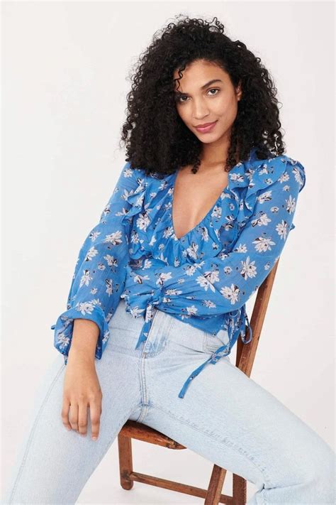 Amanda Ruffle Top Cool Combo Ruffle Top Street Style Top Street