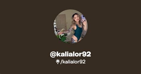 Kaliialor Official Tiktok Instagram Linktree