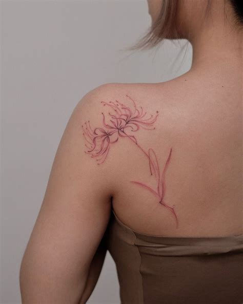 22 Red Spider Lily Tattoos That Are Simply Remarkable