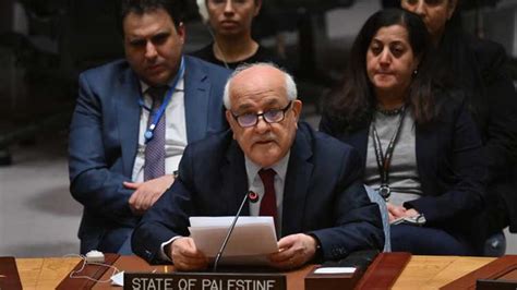Security Council To Vote Thursday On Palestinian State Un Membership
