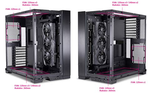 Buy Lian Li Pc O11 Dynamic Evo Upright Gpu Kit Pcie 40 White O11de 2w