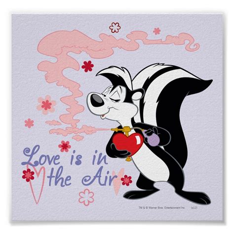 Pepe Le Pew Love Is In The Air Poster In 2024 Pepe Le Pew Valentine