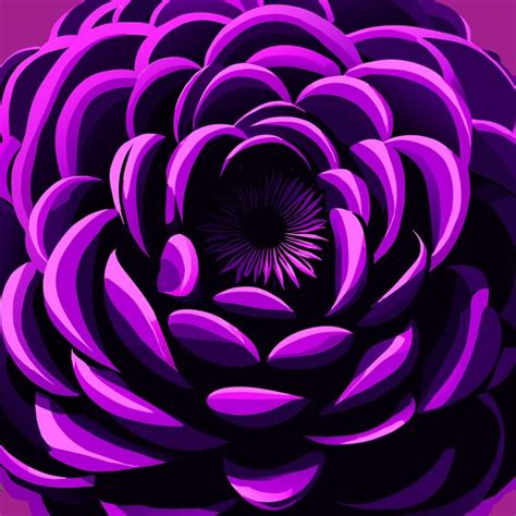 Premium Vector Purple Flower And Leaf Vector Illustration