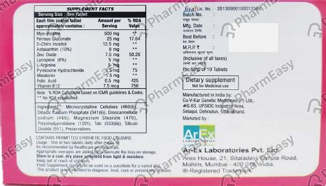 Buy Fertyl F Strip Of 10 Tablets Online At Flat 15 Off Pharmeasy