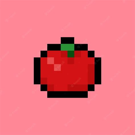Premium Vector Tomato Pixel Art
