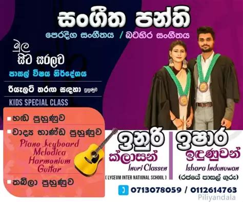 Home Visiting Guitar And Piano Keybord Classes Music Instruments Music Colombo
