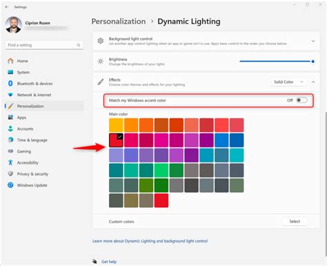 How To Change The RGB Settings In Windows With Dynamic Lighting