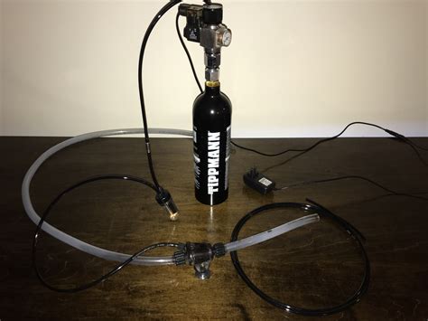 Nilocg Co2 Regulator With Wolenoid 24oz Paintball Tank Inline Bubble