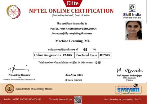 Machinelearning Nptel Lifelonglearning Ai Techskills Mljourney