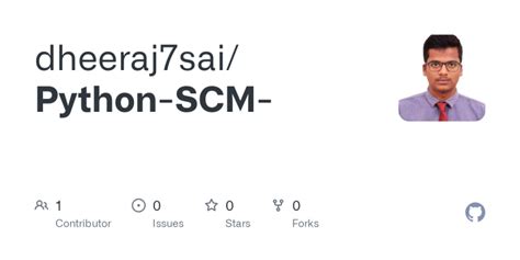 sai dheeraj yarra on linkedin github dheeraj7sai python scm
