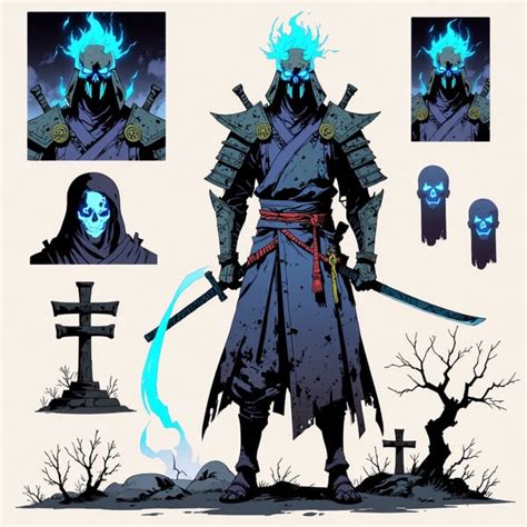 DjM Samurai Ghost Nightmare Album FLUX LoRA Tensor Art