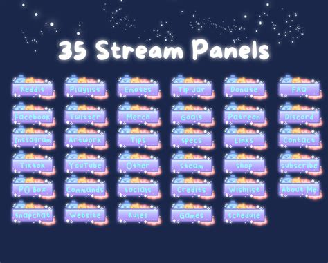 Celestial Animated Stream Overlay For Twitch Cozy Twitch Overlay