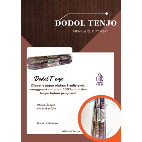Jual Dodol Tenjo 100 Asli Produksi Tenjo 200 Gram Shopee Indonesia