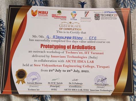 Guduru Ajay Kumar Reddy On Linkedin Innovation Arduino Ardubotics Prototyping Technex